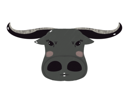 ควายหรือกระบือ Buffalo ภาพวาดฟรี Okusanpix